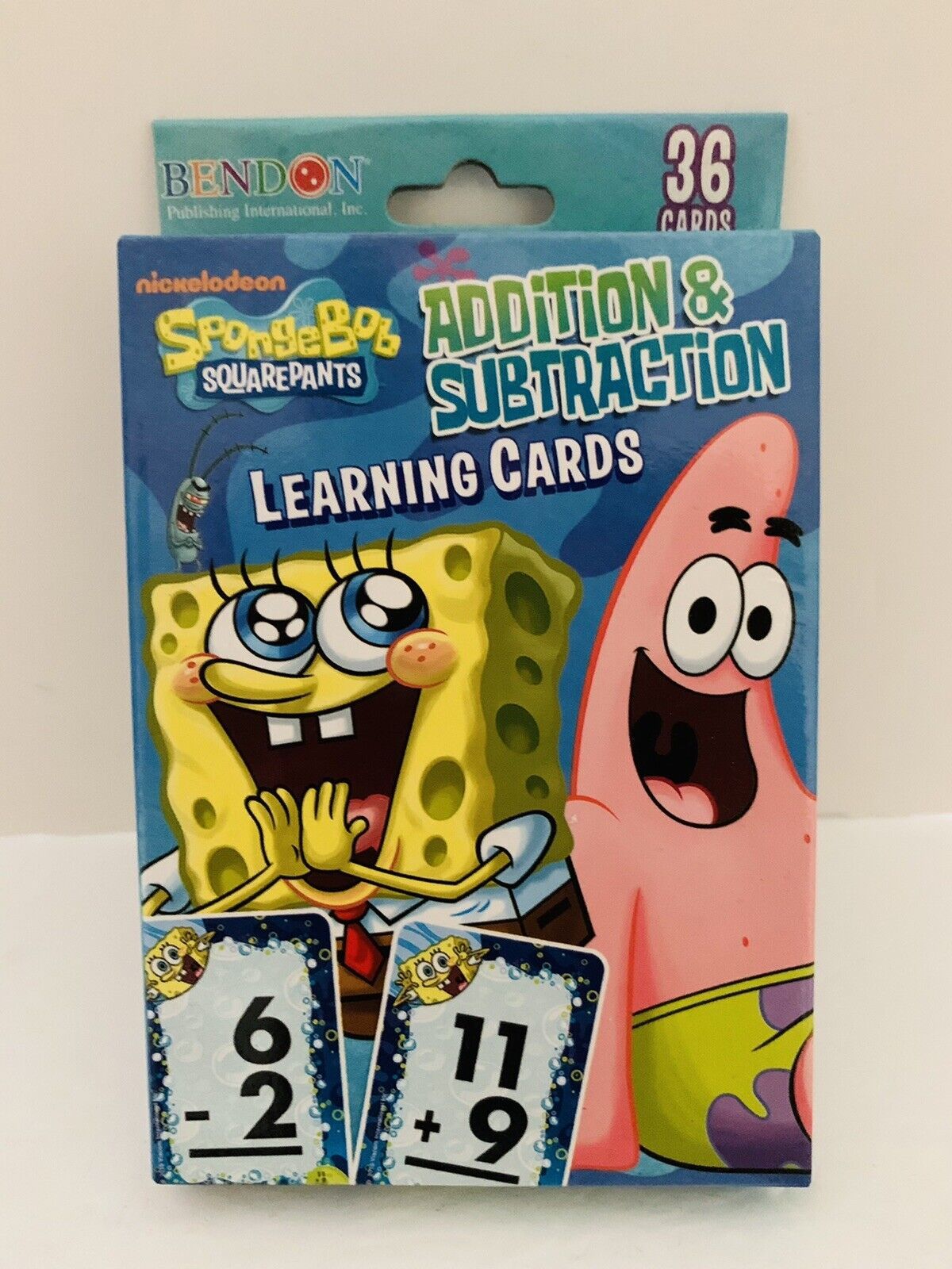 SpongeBob SquarePants Addition and Subtraction 36 Learning Cards ...