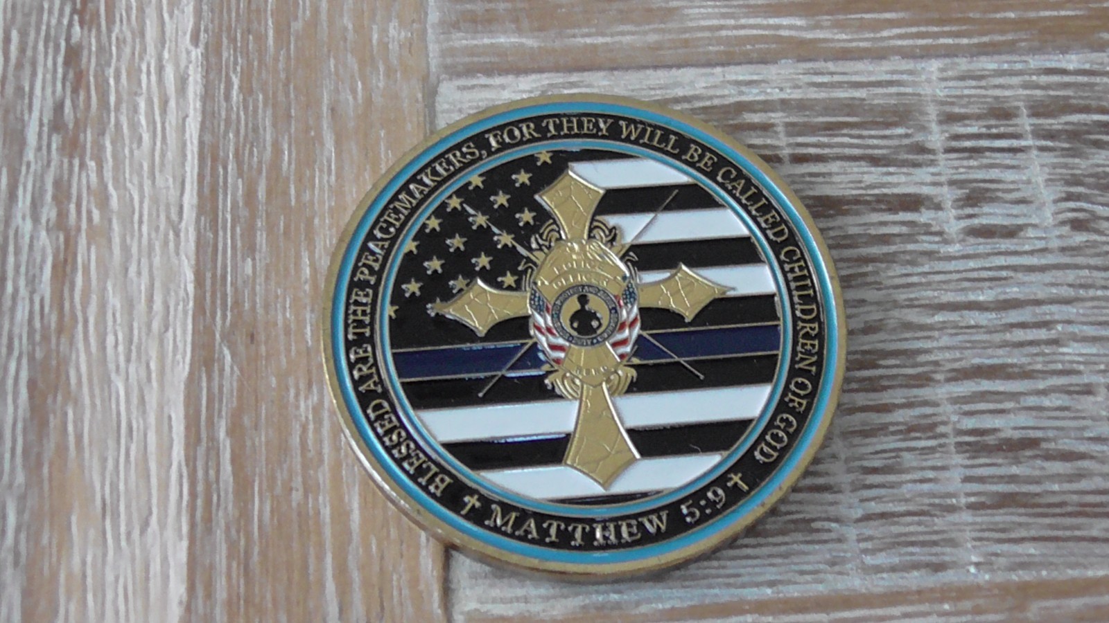 TBL Police Officers Prayer Challenge Coin #D425 - Challenge Coins