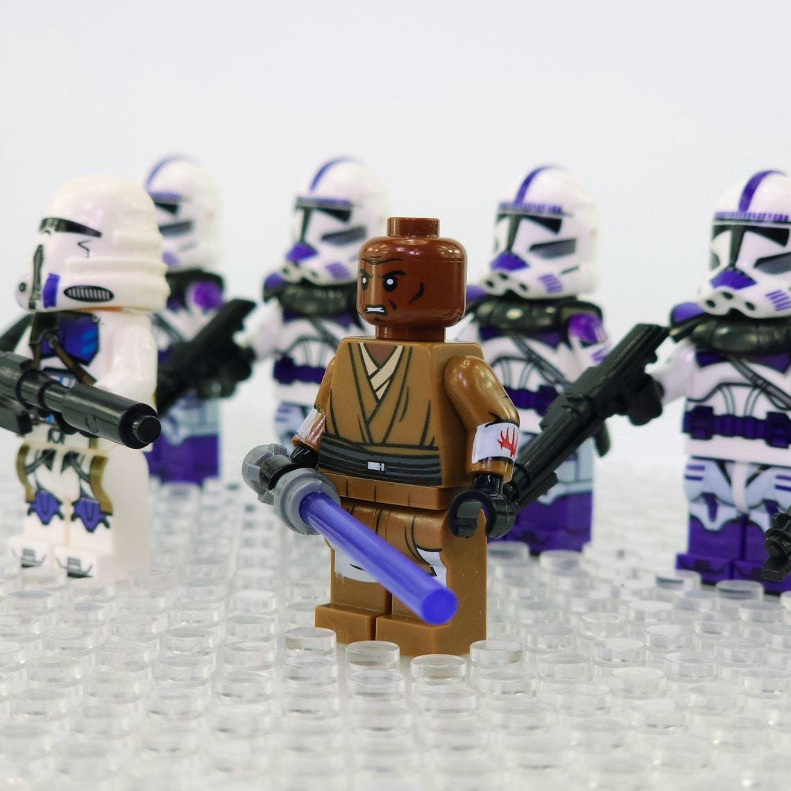 7pcs Star Wars Mace Windu 187th Legion Commander Clone troopers ...