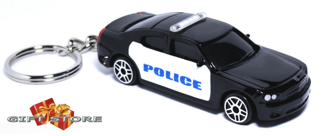 RARE KEY CHAIN BLACK DODGE CHARGER R/T HEMI V8 POLICE CRUISER CUSTOM ...