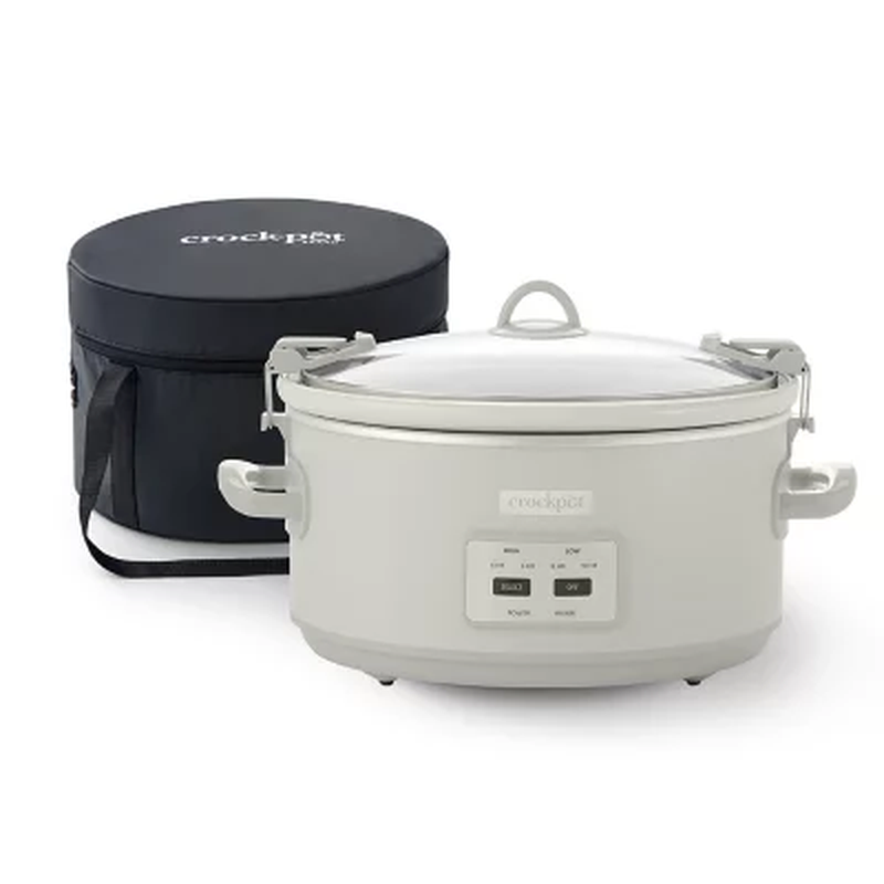 Crock-Pot 7-Quart Cook and Carry Programmable Slow Cooker with Carry ...