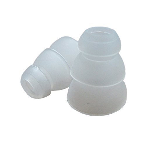 EarPollution Ozone Clear Triple-Flange Silicone Ear Tips Medium, 2 pcs ...