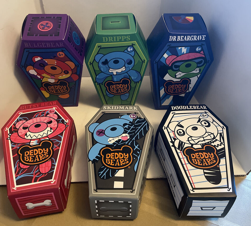 DEDDY BEARS 5" Plush Series 3 COMPLETE SET OF 6 - Skidmark/Doodle ...