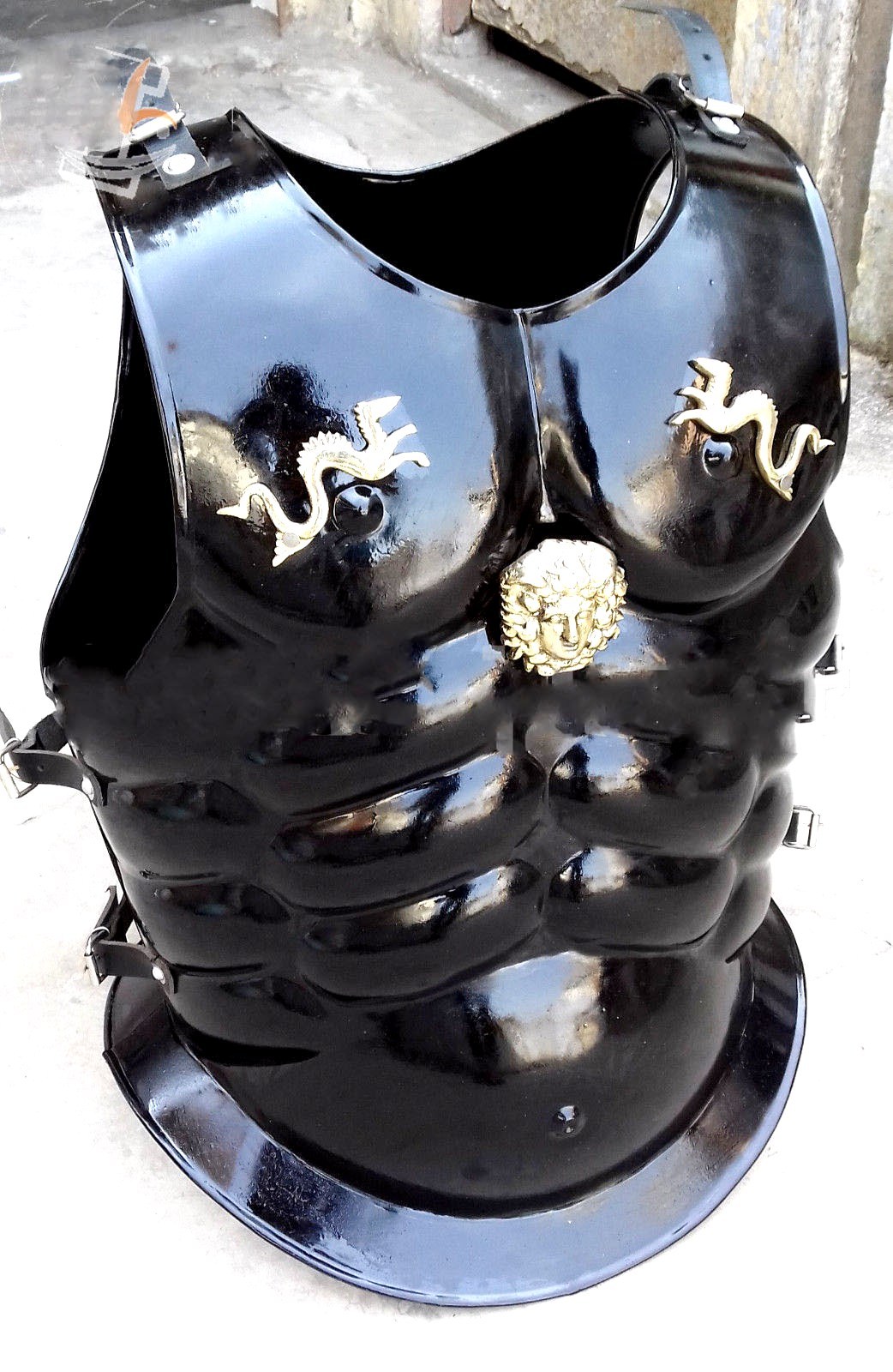 NauticalMart Medieval Brass Finish Muscle Armor Roman Jacket Halloween ...