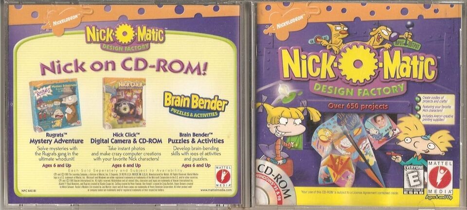 Nickelodeon Nick-O-Matic Design Factory Project CD 90s Cartoon - Video ...