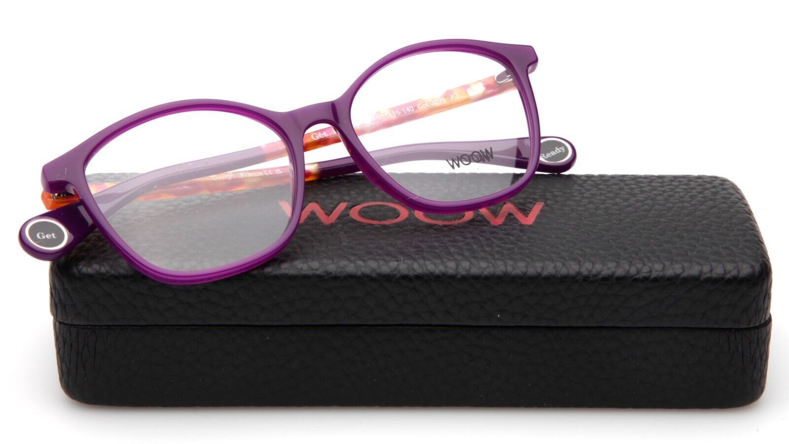 NEW WOOW Get Ready 2 Col 0296 Opaque Neon Violet EYEGLASSES 50-16-140mm ...