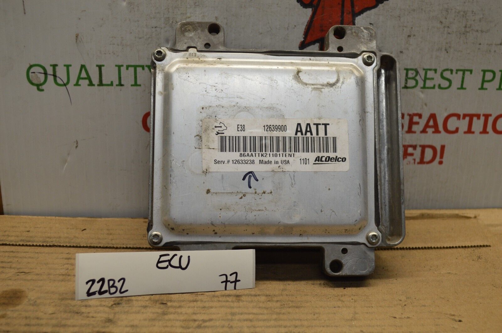 2010-11 Chevrolet Avalanche Engine Computer Unit ECU 12633238 Module 77 ...