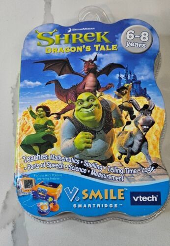 VTech Shrek Dragon's Tale VSmile Video Game CARTRIDGE SMARTRIDGE NEW ...