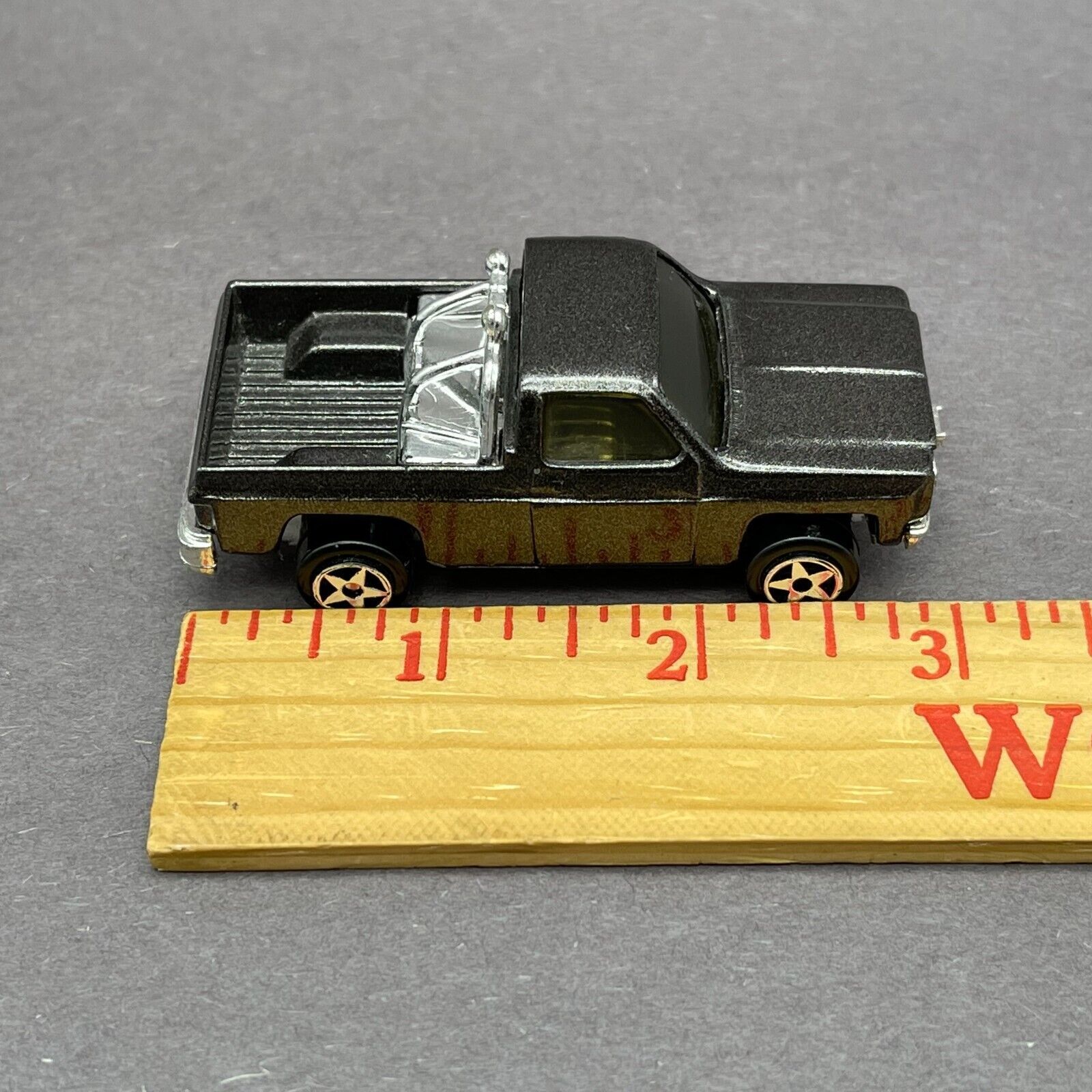 Vintage ERTL Chevrolet Chevy GMC Pickup Truck Metallic Black Diecast 1/ ...