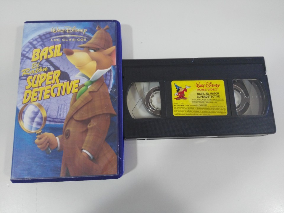Basil El Ratto Super Detective WALT DISNEY VHS Cinta Tape Spagna 1992 ...