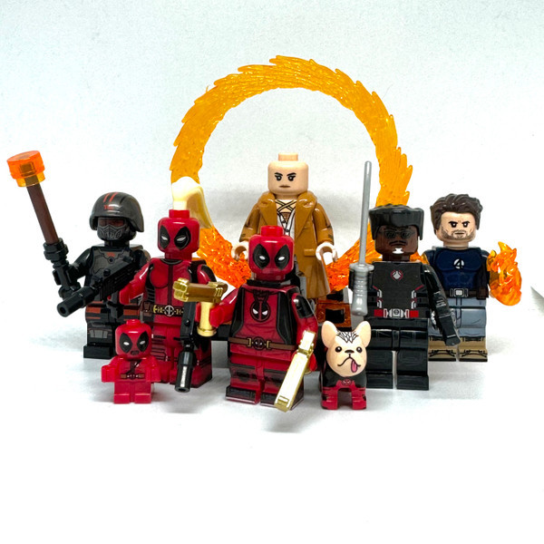 Minifigure Deadpool Set Ladypool Human Torch Cassandra Nova Dogpool ...