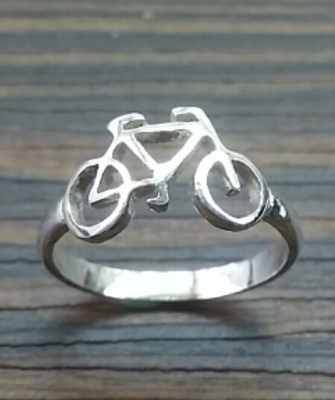 925 Silver - Bicycle Ring - Bicycle Jewellery - Bicycle Lover Fans ...