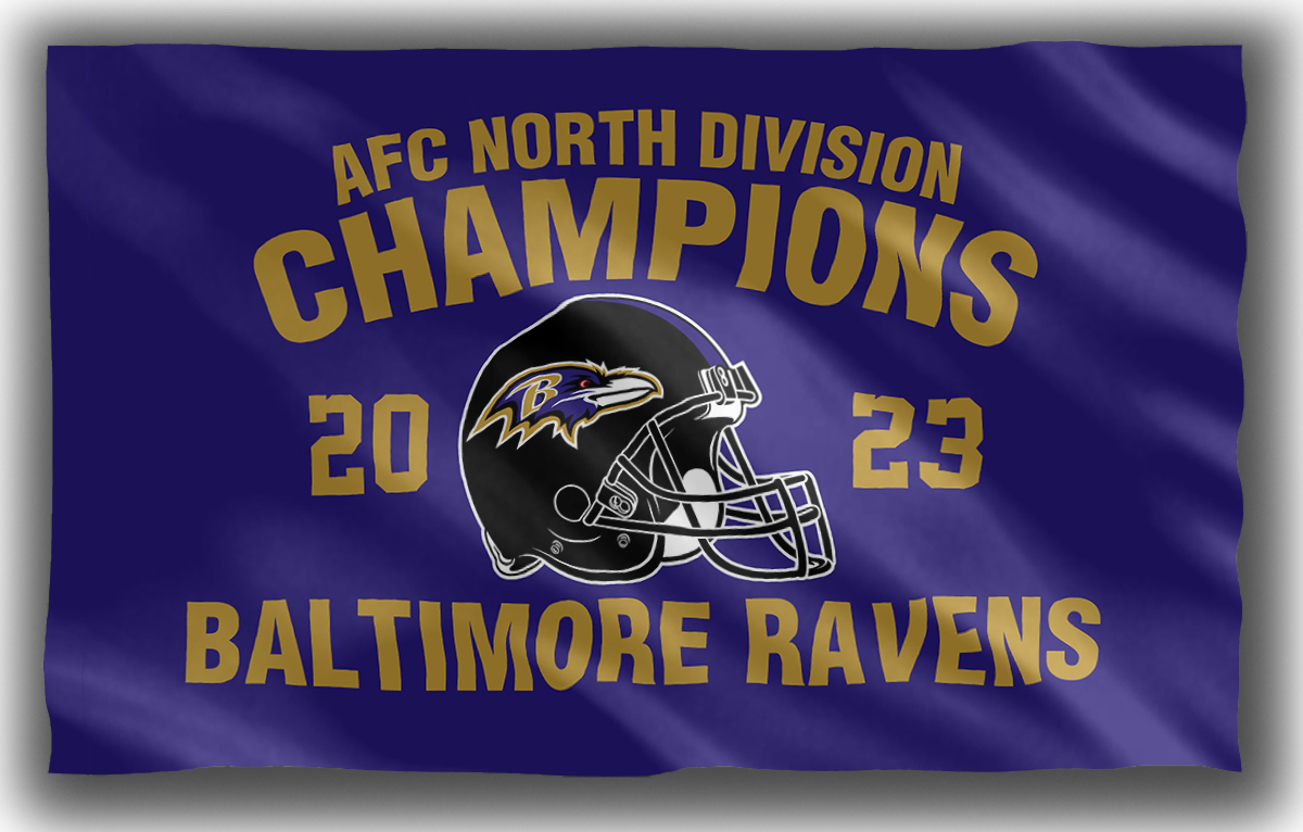 Baltimore Ravens Football Team Champions Flag 90x150cm3x5ft Division ...