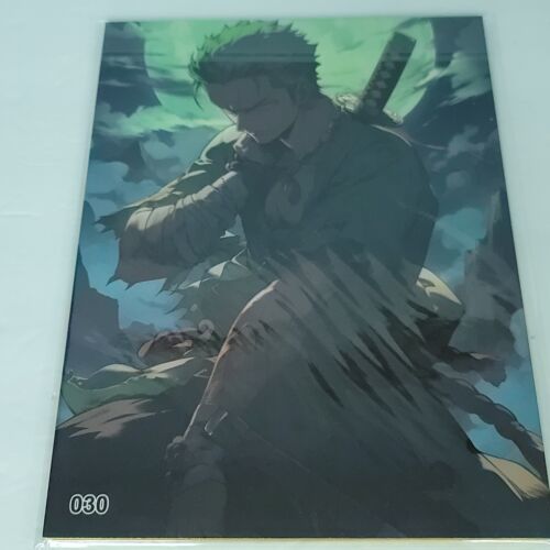 Zoro Moonlight #030 One Piece Double-sided Art Board Size A4 8" x 11 ...