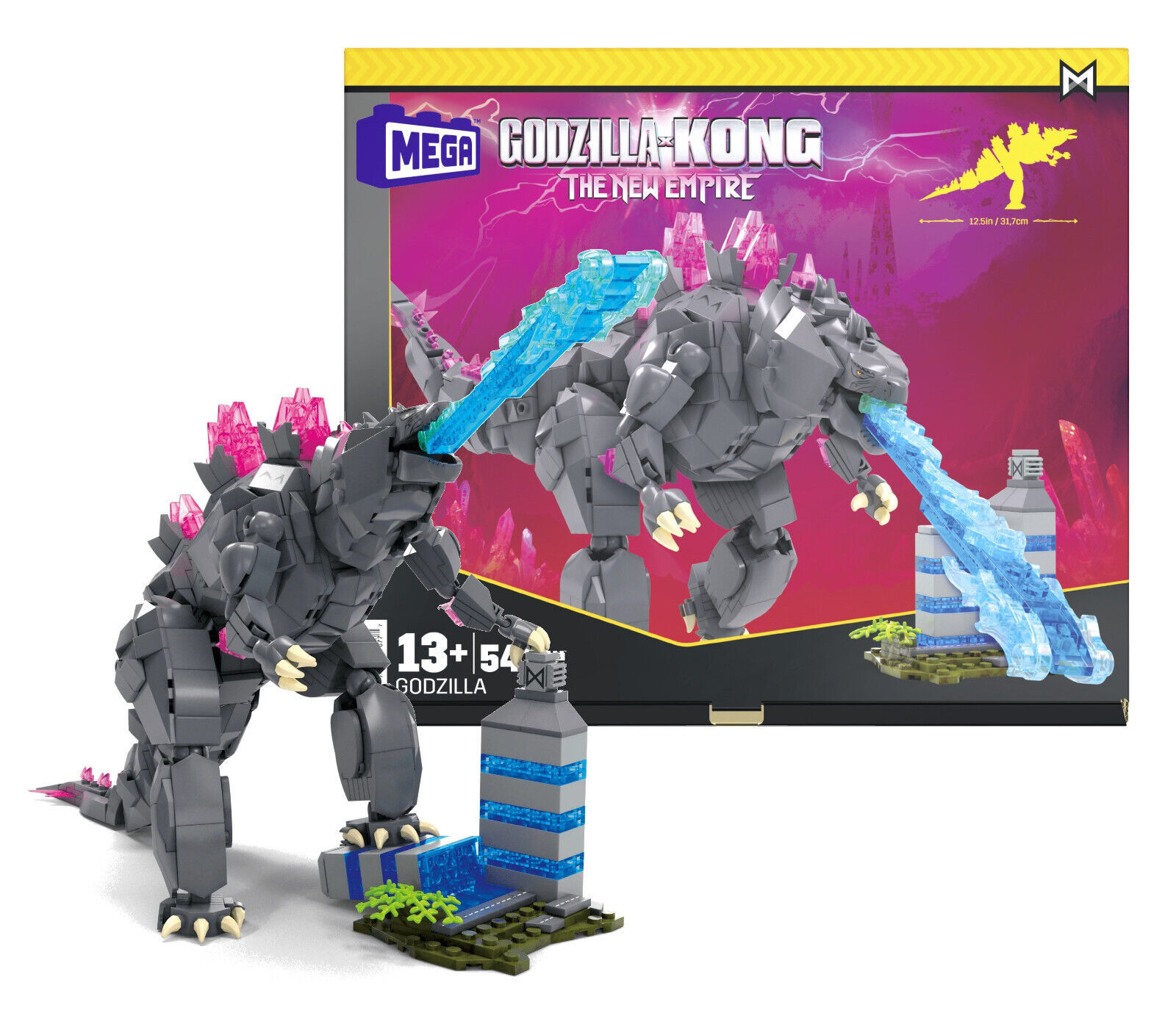 Mega Godzilla x Kong The New Empire Godzilla Building Set 543 Pieces ...