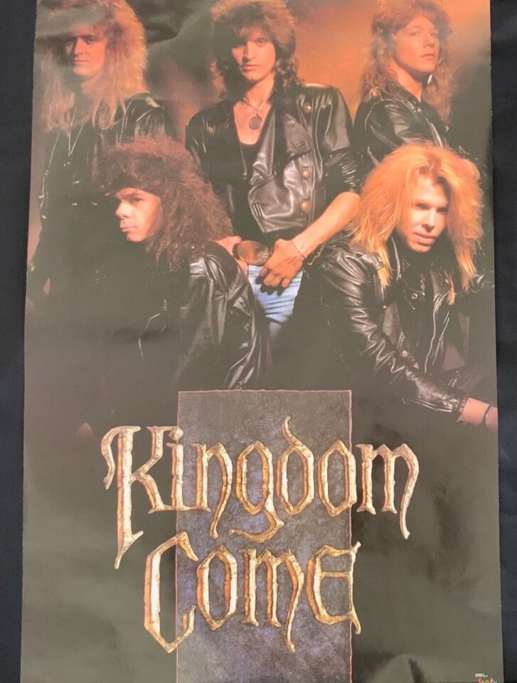 Kingdom Come Original 1988 Vintage Metal Band Rock Poster 22.5x34.5 ...