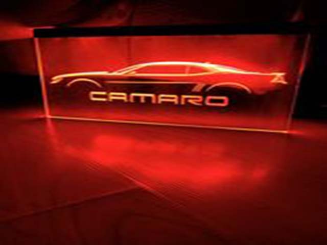 Chevrolet Camaro LED Neon Sign Hang Signs Wall Home Decor Room, Garage ...