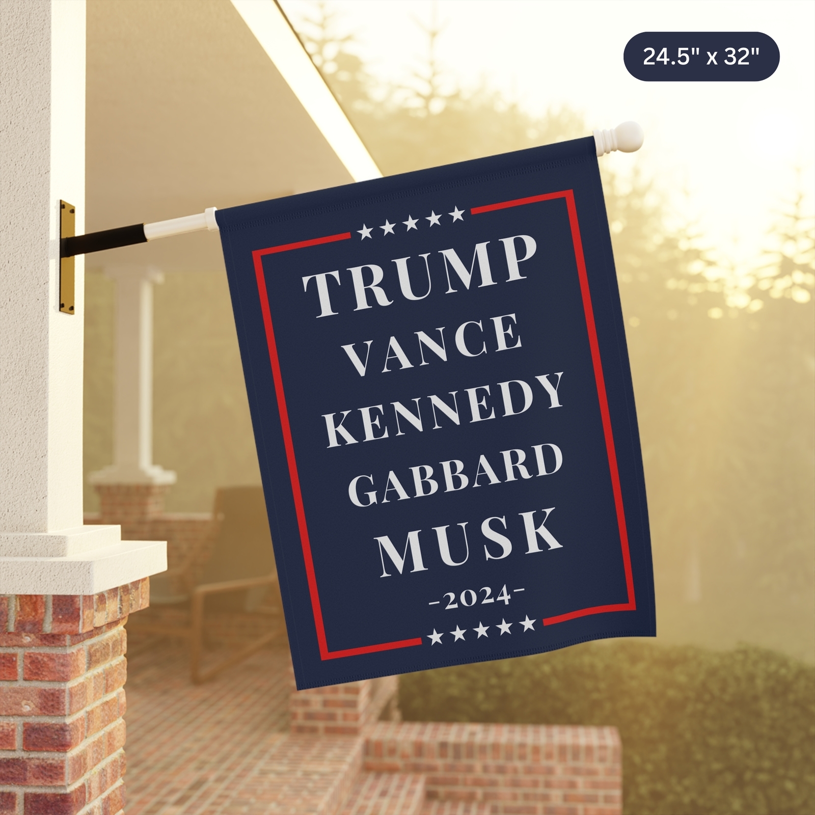 Pro Trump Flag Trump Vance Kennedy Musk Gabbard Republican 2024 House ...
