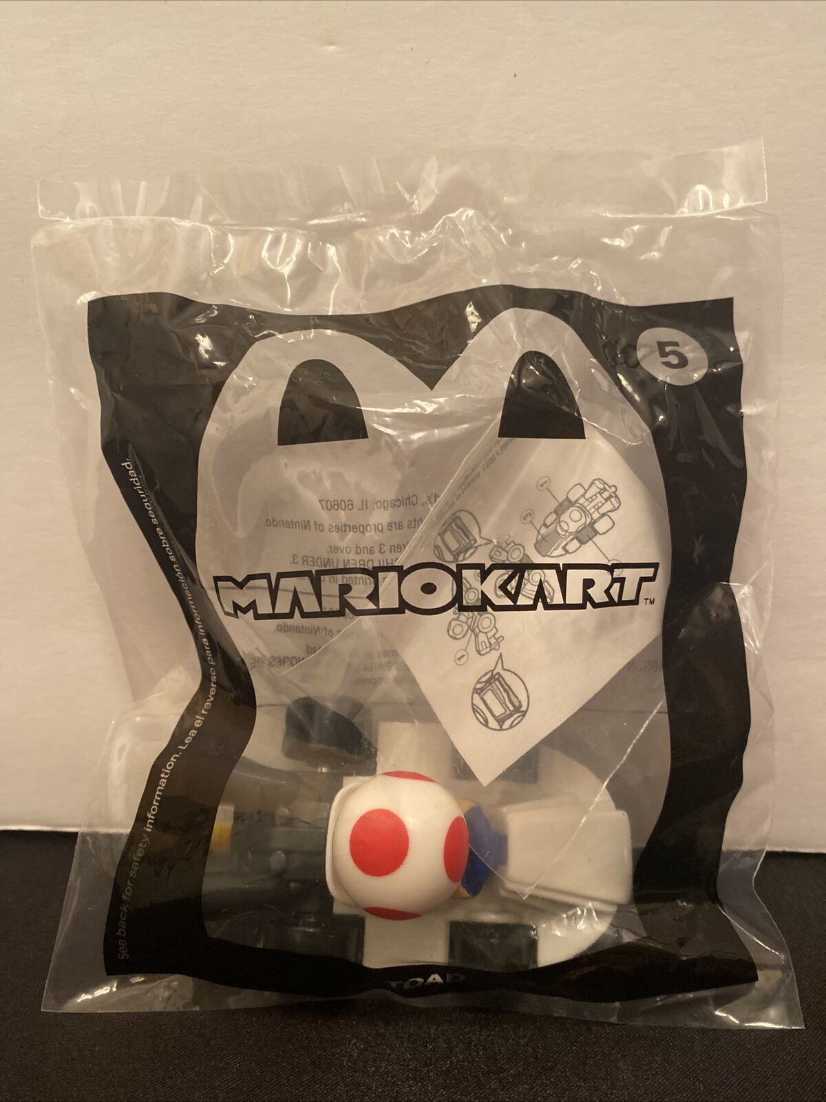 McDonald's Happy Meal Nintendo MarioKart Toad #5 New 2022 Toy - Fast Food