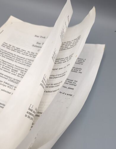 Star Trek Script Submission Guidelines 1995-1996 Deep space Nine ...
