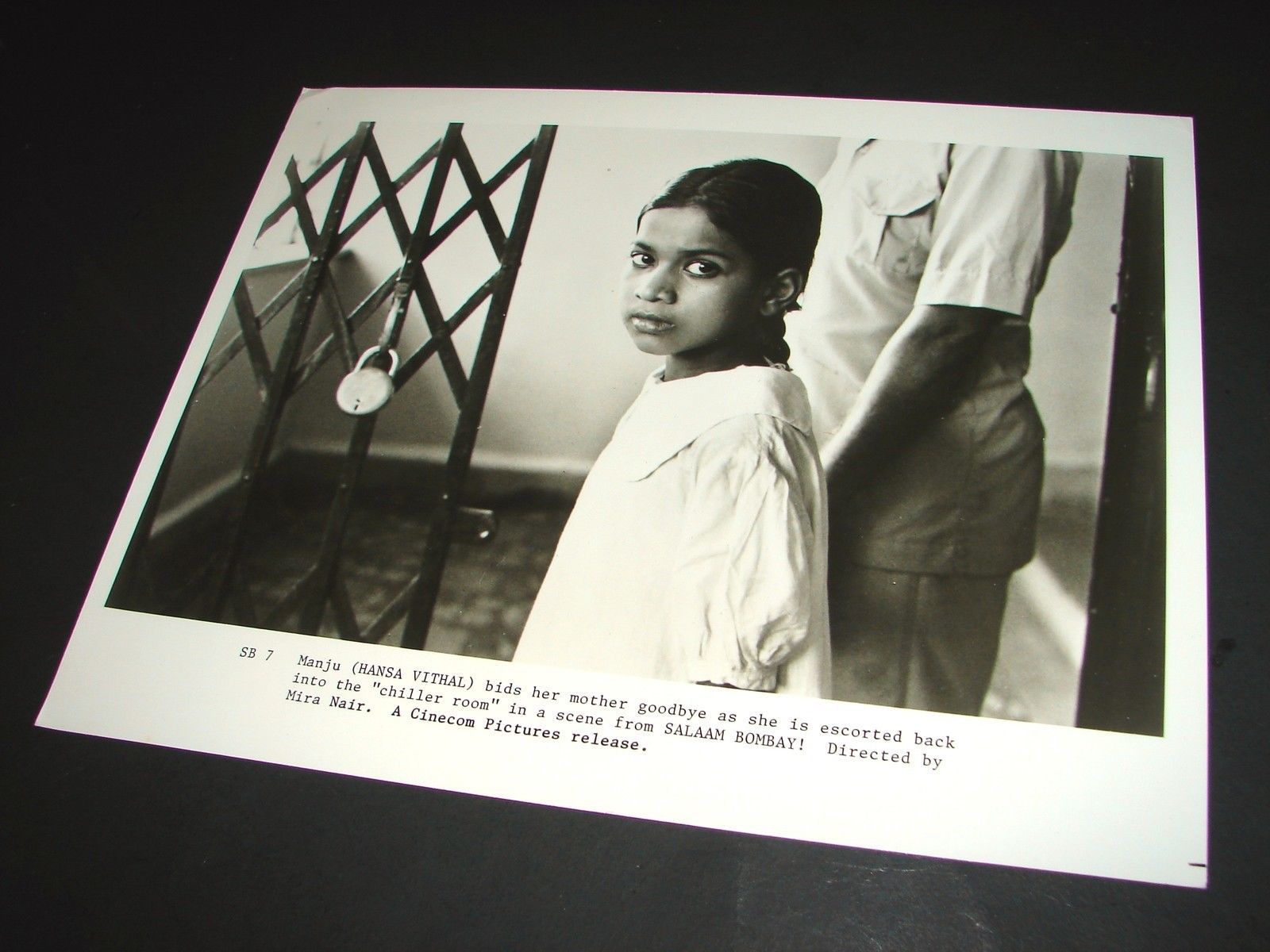 1988 Mira Nair Movie SALAAM BOMBAY! Press 8x10 Photo Hansa Vithal SB 7 ...