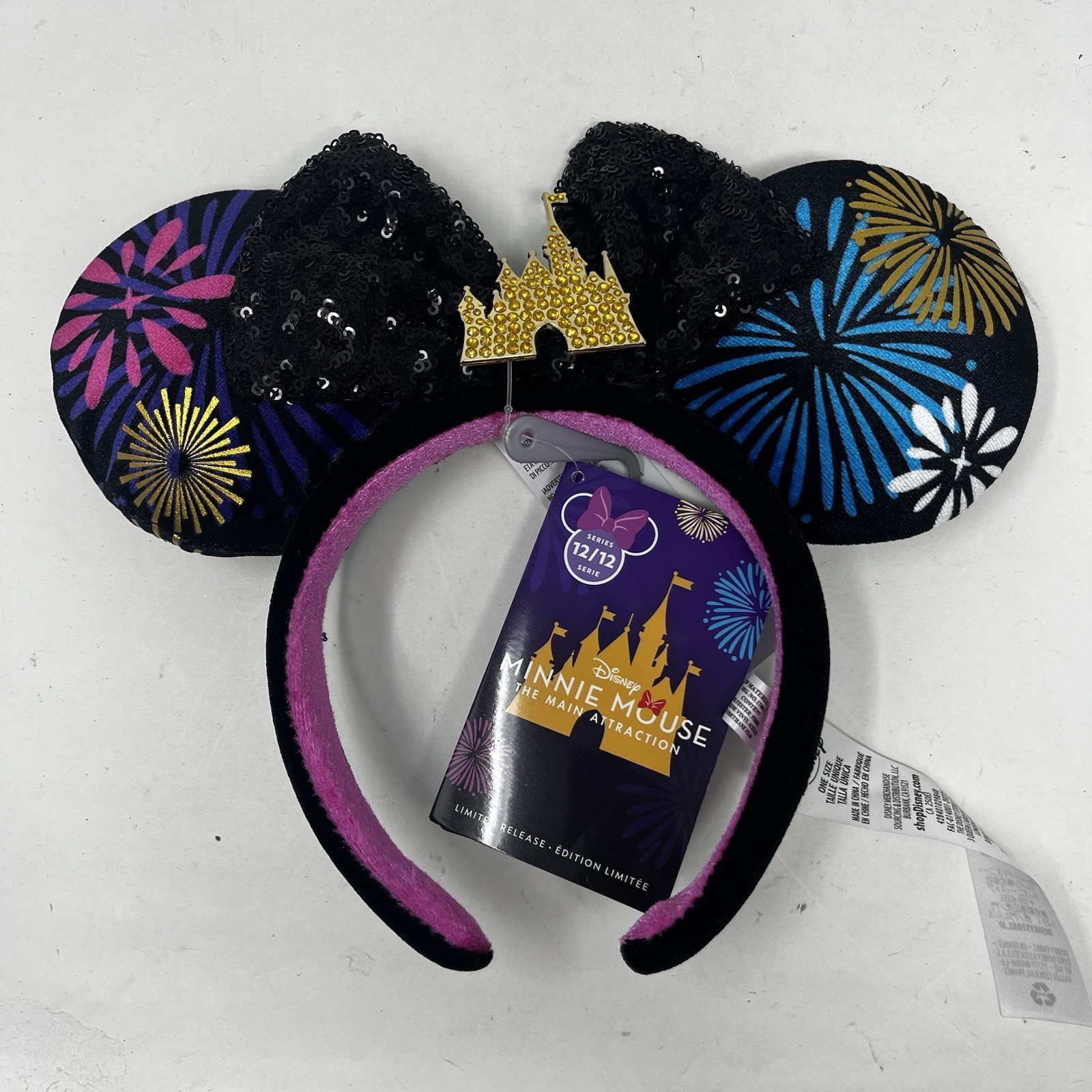 Fireworks Ears Minnie Mouse The Main Attraction Mickey Headband Disney ...