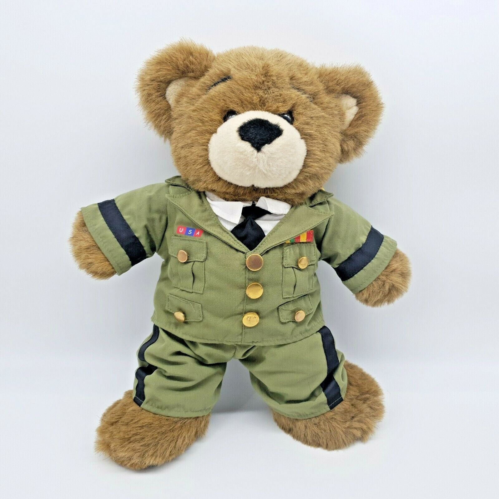 Build A Bear Bearemy Military USA Dress Uniform Stuffed Plush Animal ...