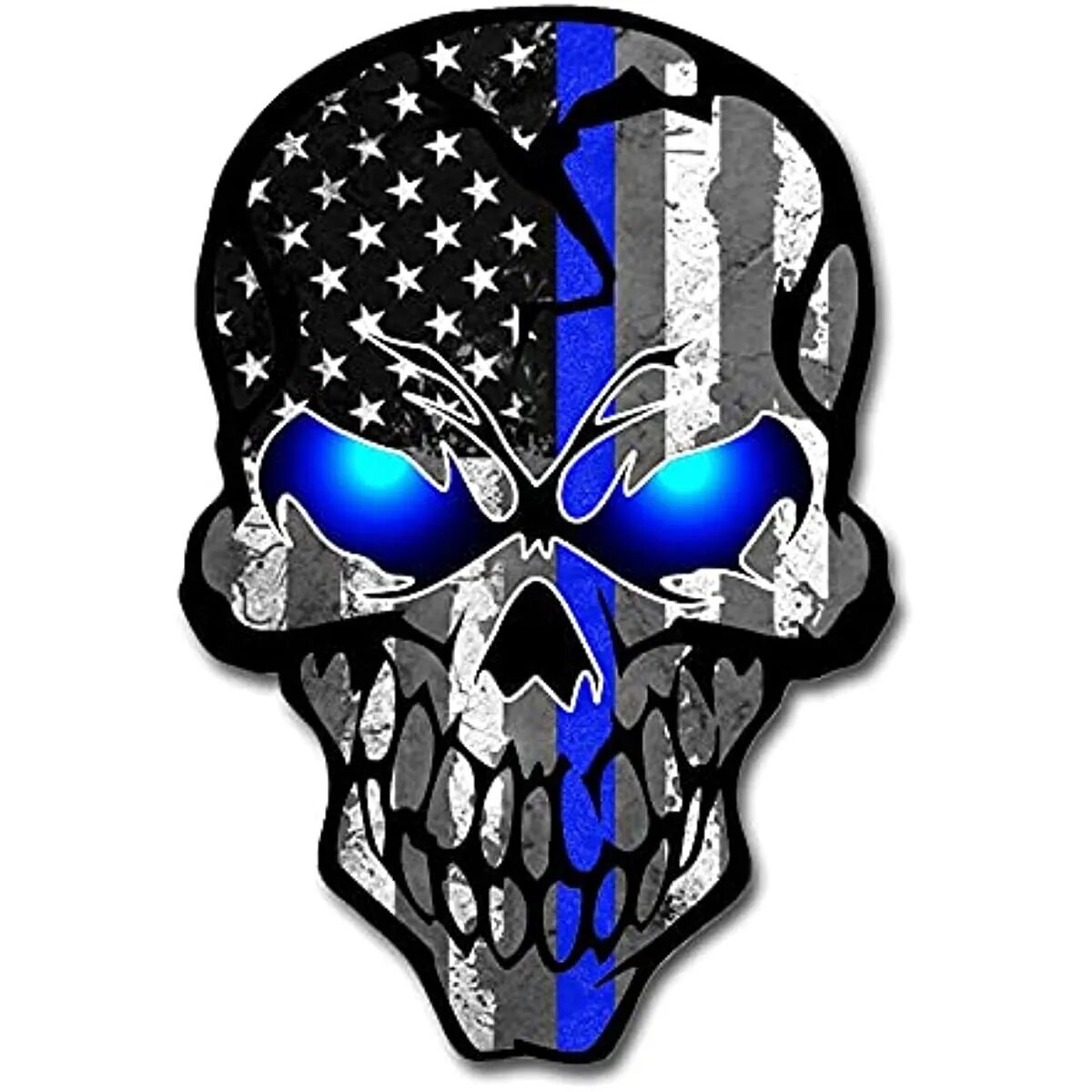 Car Decals Us Flag With Thin Blue Line Ing Law Enforcement Vinyl