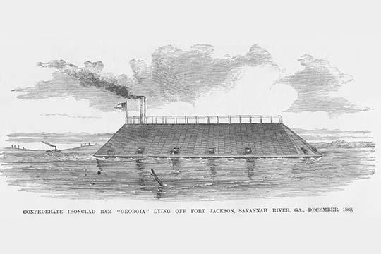 Confederate Ironclad Ram "Georgia" - Home Décor