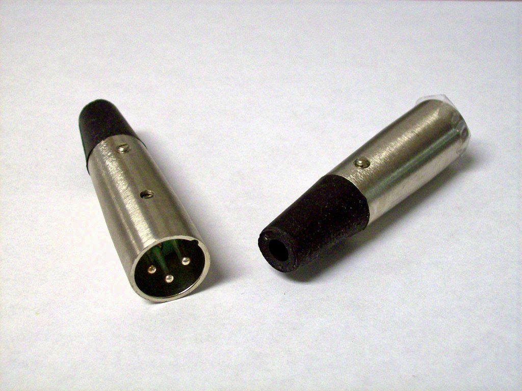 Switchcraft A3M Series 3 Pin XLR Male Cable End Mic Connector Silver ...