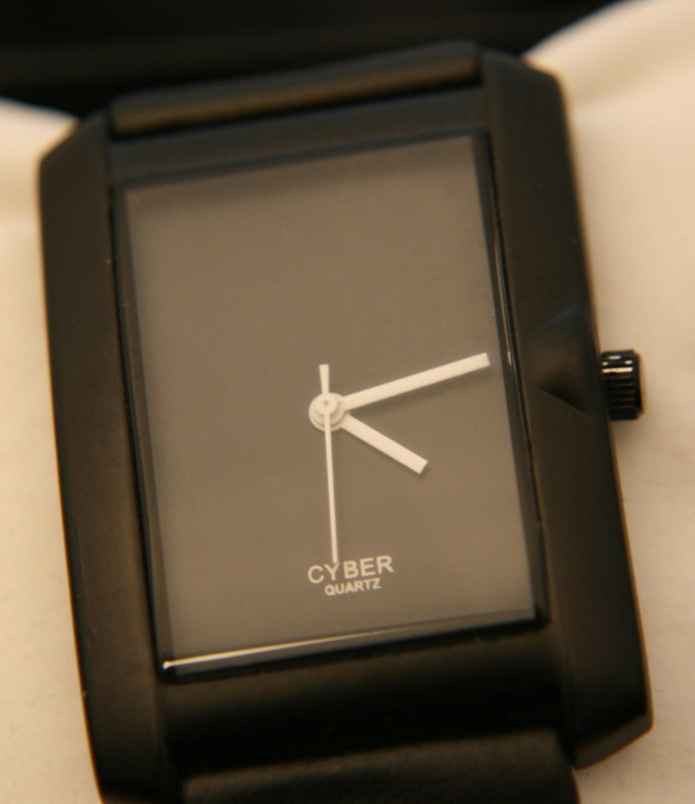 Astina French Cyber Design matt black tank men's dress quartz ...