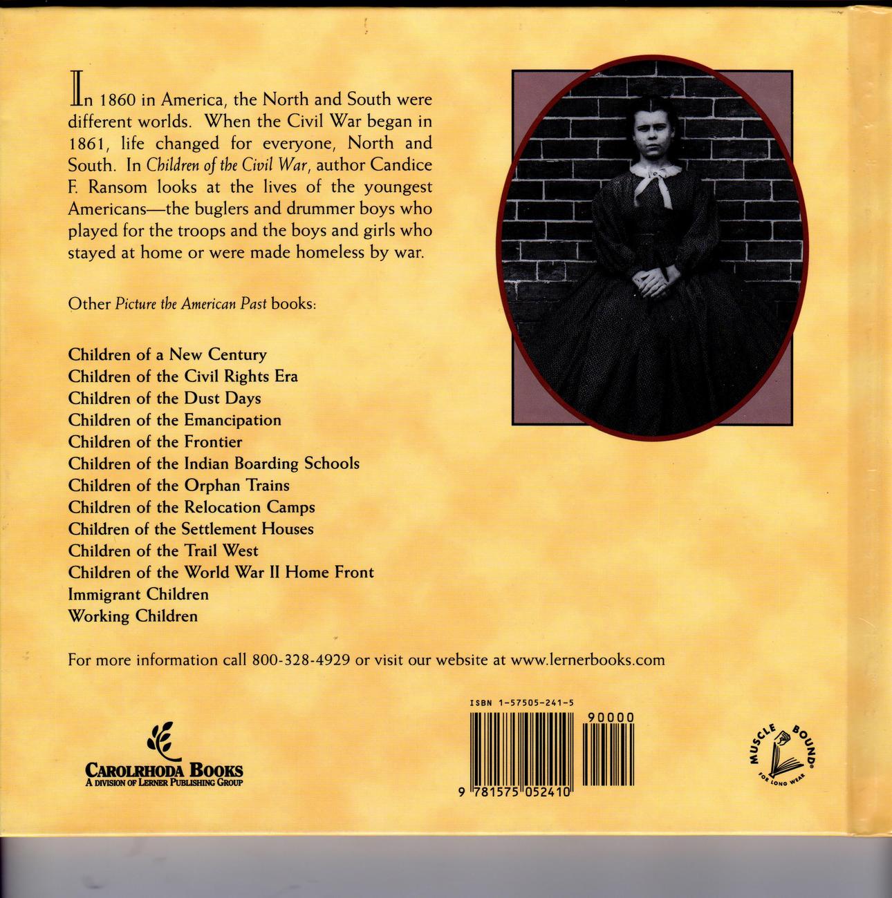 Children of The Civil War By Candice F. Ransom (Children Book) - Books