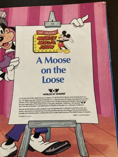 The Talking Mickey Mouse Shiw: Moose On The Loose (Worlds of Wonder ...