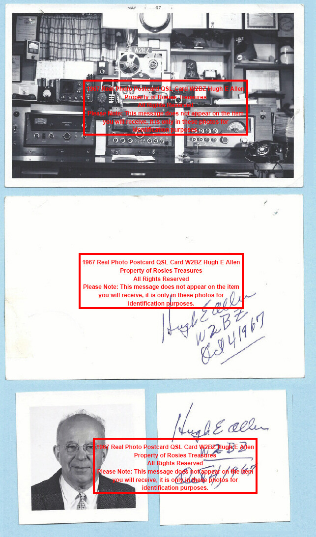 1967 Vintage Photographs Hugh E Allen Haddon Heights, NJ Ham Radio Oper ...