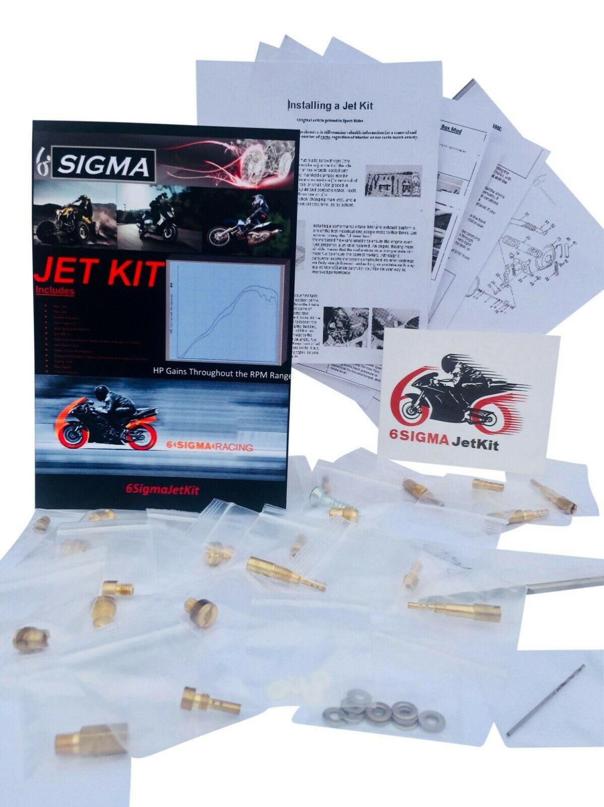 Venom 200cc Armored Jet Kit 6 Sigma Go Kart Carburetor Stage 1-2-3 ...