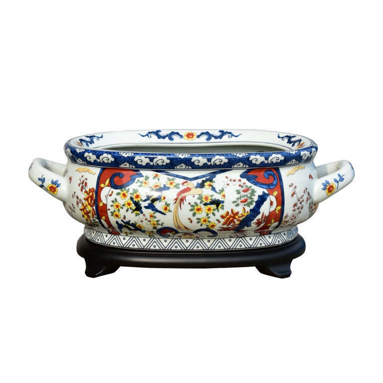 Beautiful Chinese Imari Porcelain Foot Bath Basin Pot - Other ...