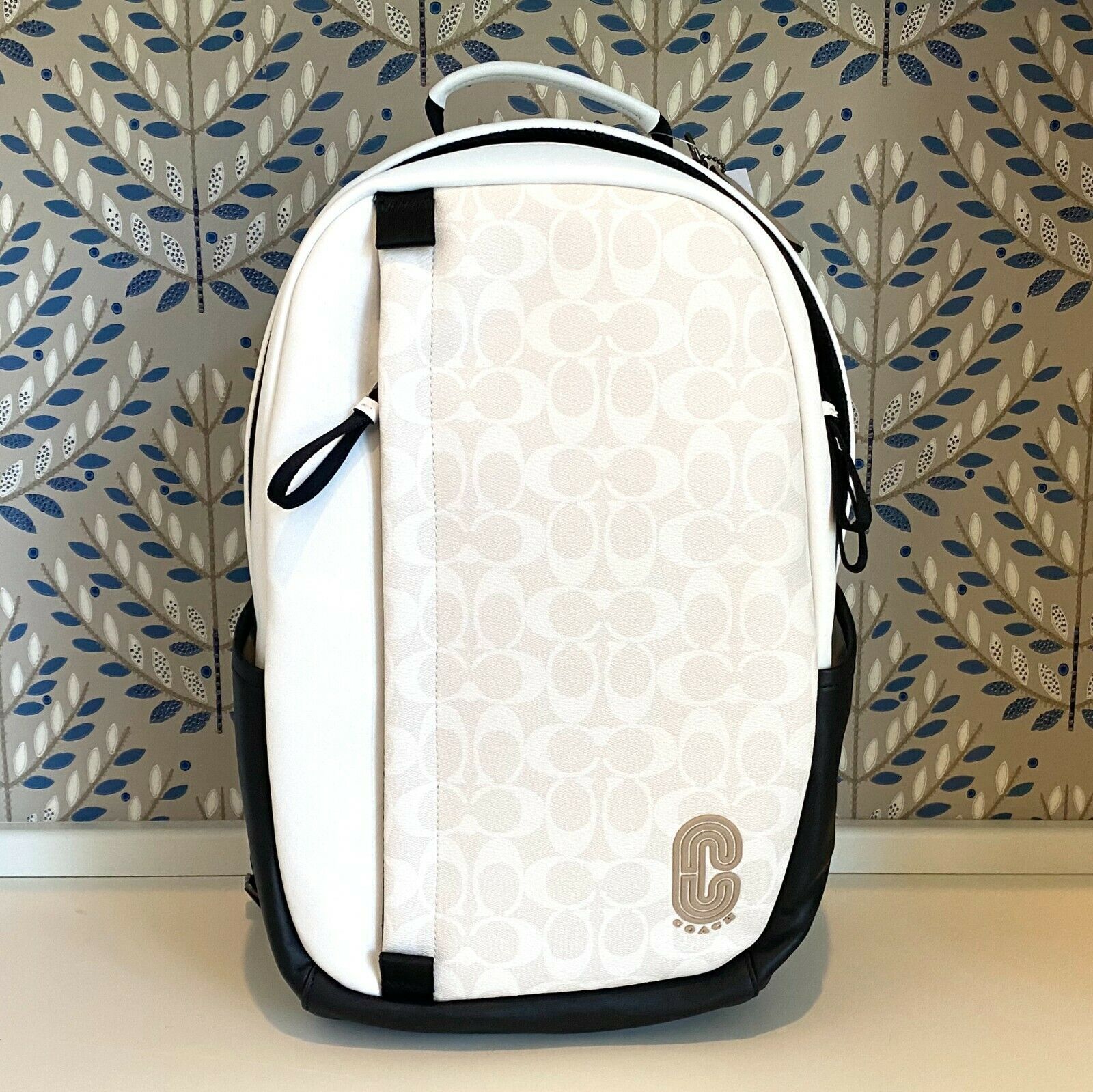 Coach Edge Backpack In Colorblock Signature Canvas & Leather White ...