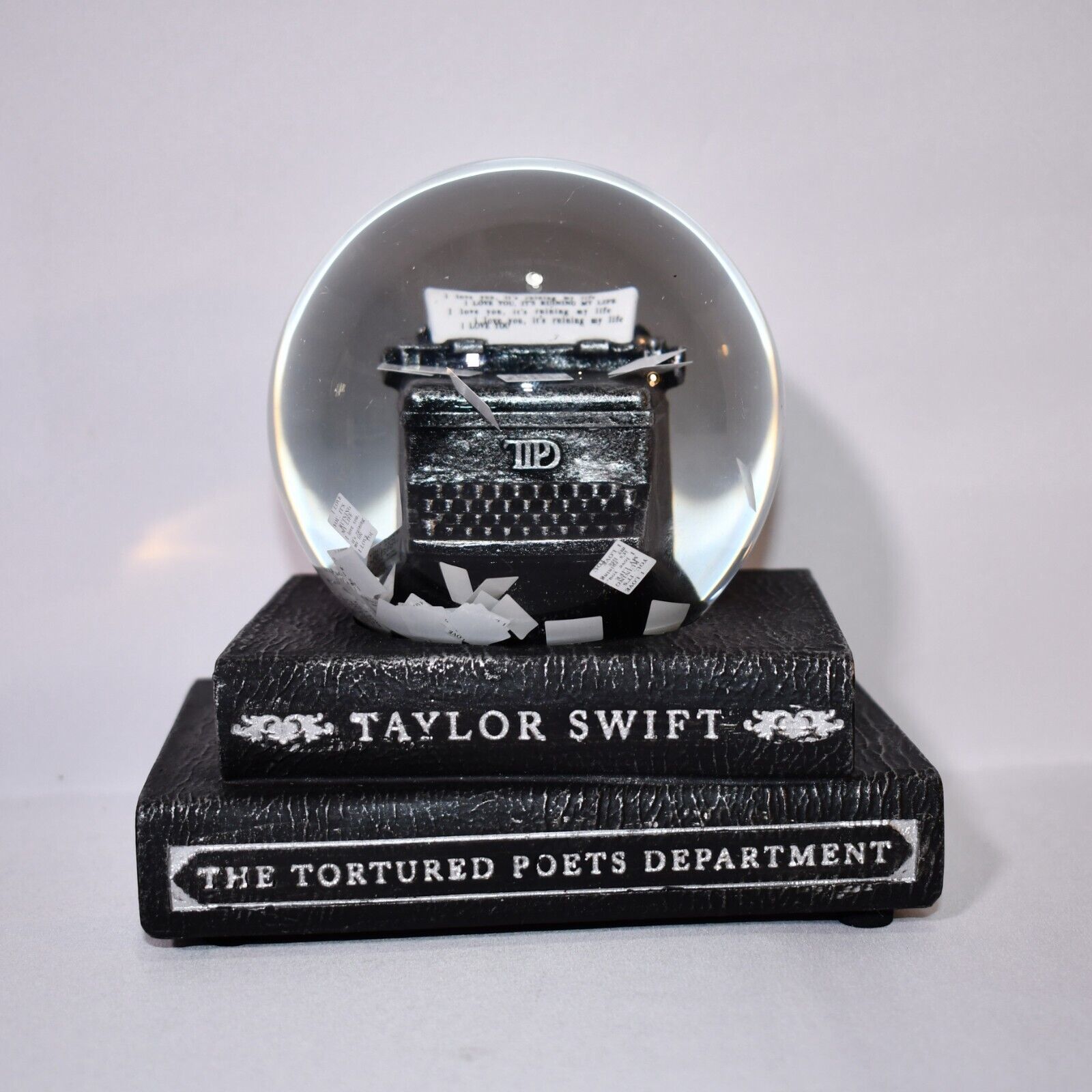 Taylor Swift TTPD Snow Globe 2024 - The Tortured Poets Department Snow ...