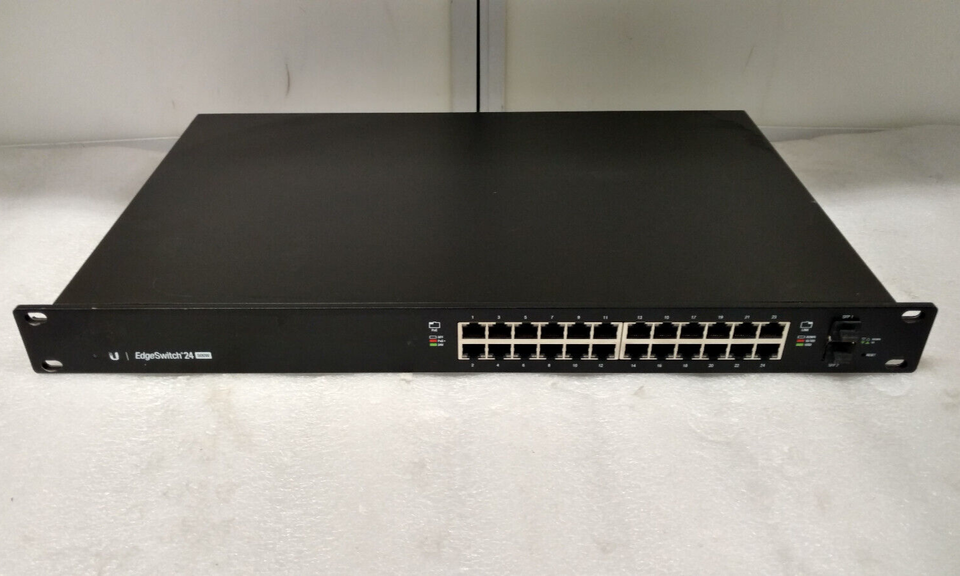 Ubiquiti EdgeSwitch ES-24-500W 24-Port PoE Layer 3 Gigabit Network ...
