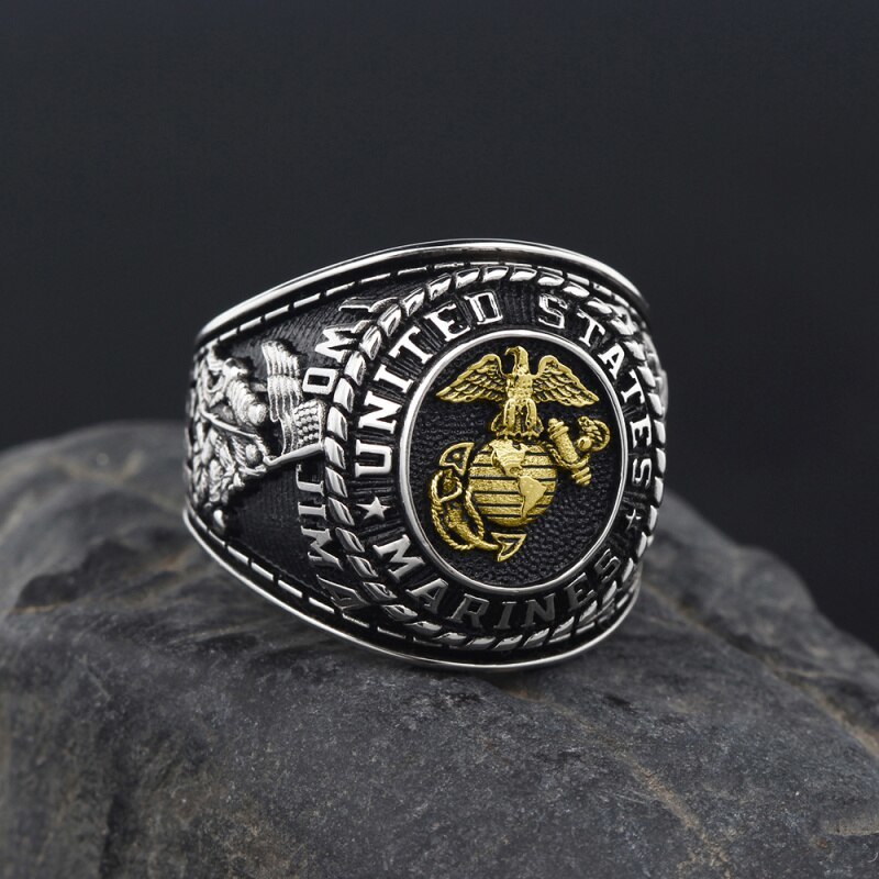 Vintage United States Marine Corps USMC Sergeant Veteran Military 925 ...