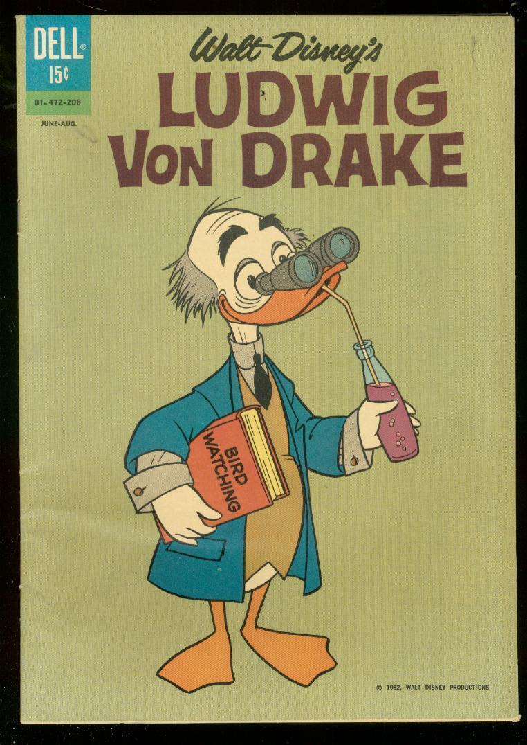 LUDWIG VON DRAKE #4 1962-WALT DISNEY-DELL COMICS-LAST FN/VF - Comic ...