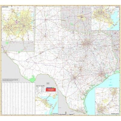 Texas State Wall Map w/ ZIP Codes - Maps & Atlases