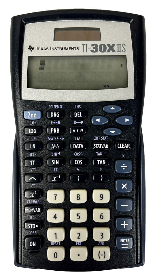 Texas Instruments TI-30X IIS Scientific Calculator, Solar Powered ...