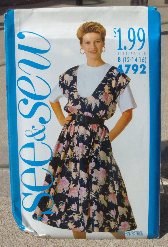 Butterick See & Sew Pattern 4792 Misses Jumper and Top Size 18, 20-22 ...