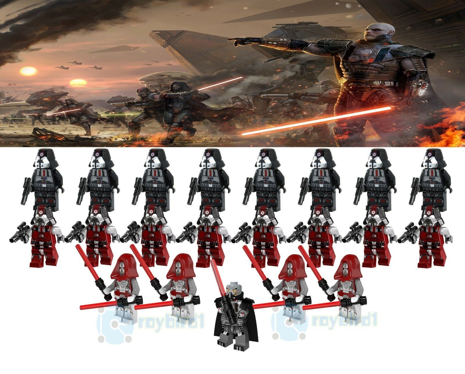 21Pcs Sith Lord Sith Warrior Old Republic Sith Trooper Star Wars ...