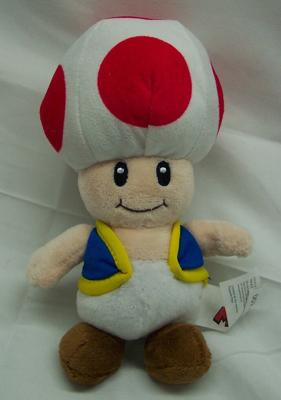 NINTENDO Super Mario Bros. TOAD CHARACTER 8" Plush STUFFED ANIMAL Toy ...