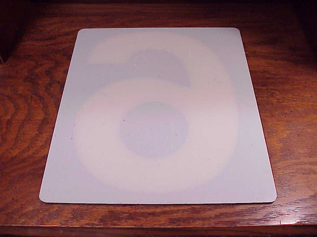 Service Station Number 6 Plastic Store Sign, White Number on a Blue ...