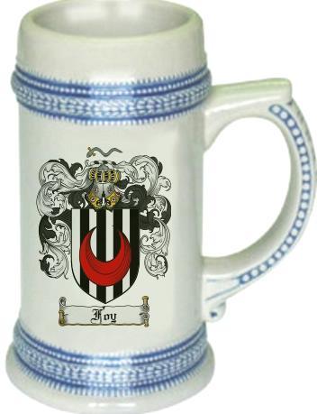 Foy Coat of Arms Stein / Family Crest Tankard Mug - Coat of Arms