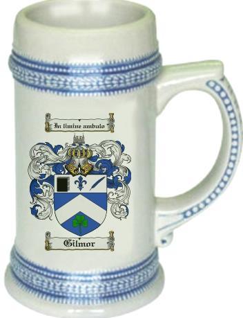 Gilmor Coat of Arms Stein / Family Crest Tankard Mug - Coat of Arms