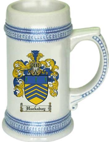 Huckabay Coat of Arms Stein / Family Crest Tankard Mug - Coat of Arms